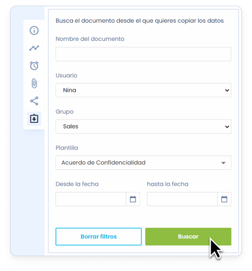 Copiar datos de un formulario a otro Copiar datos de un formulario a otro